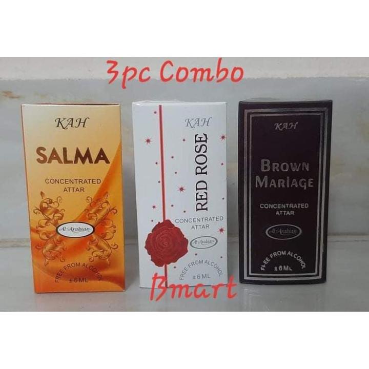 3pcs Combo Attar Pack Non Alcoholic | Daraz.com.bd