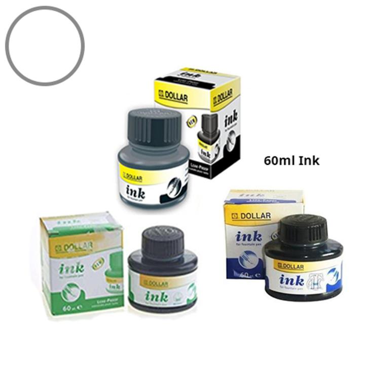 Fountain Pen ink bottled 60ML Dollar Fountain Pen Ink - | Daraz.com.bd