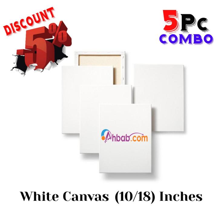 Canvas Combo Package, Combo 5pcs Canvas for Painting, Drawing Canvas ...