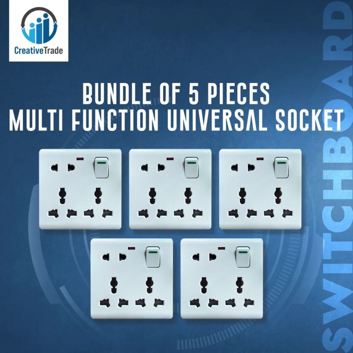 8-Pin Multi Socket - 5 Piece Universal Socket Set | Convenient and ...
