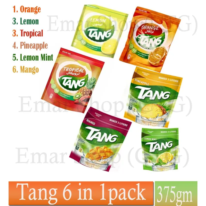 Tang Orange, mango, pineapple, lemon, tropical, lemon mint Flavor ...