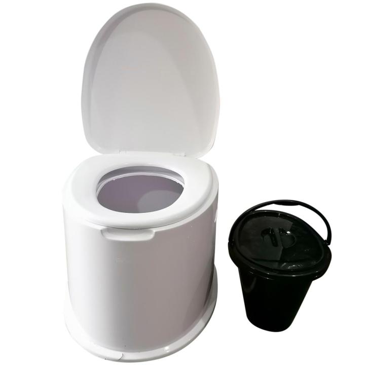Medicated Portable High Commode With Bucket White Extra Strong Plastic ...