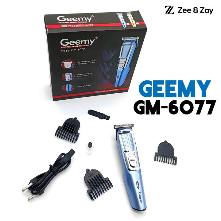 Geemy Gm-6077 Cordless 3 clipper Professional Unique design Electric ...