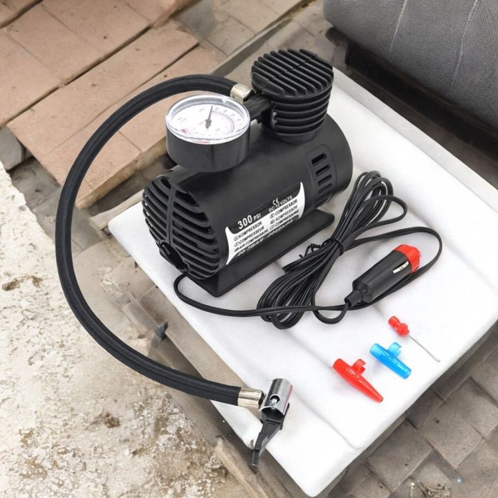 12v 300psi Heavy Duty Portable Metal Air Compressor - Car Tire Inflator ...