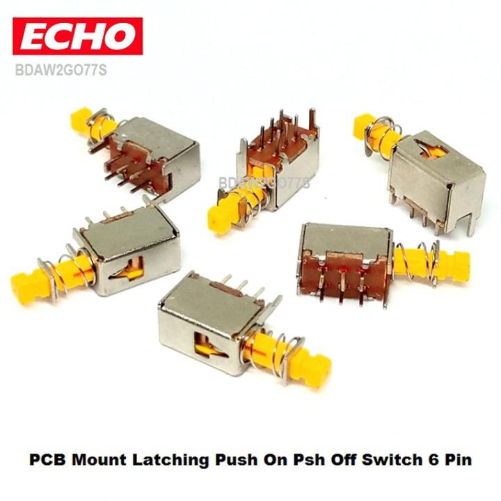 2ps PCB Mount Latching Push On Push Off Switch 6 Pin | Daraz.com.bd