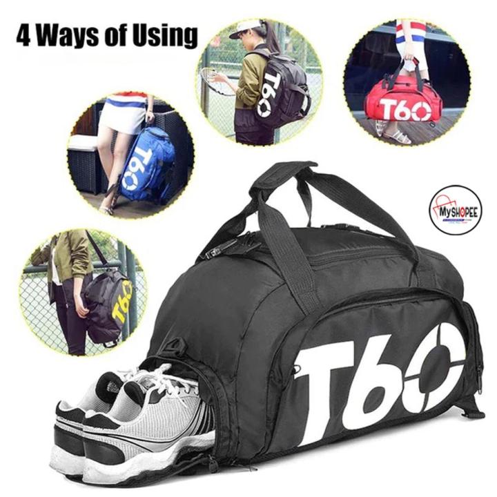 T60 printing multi-function backpack travel bag gym backpack duffel bag ...