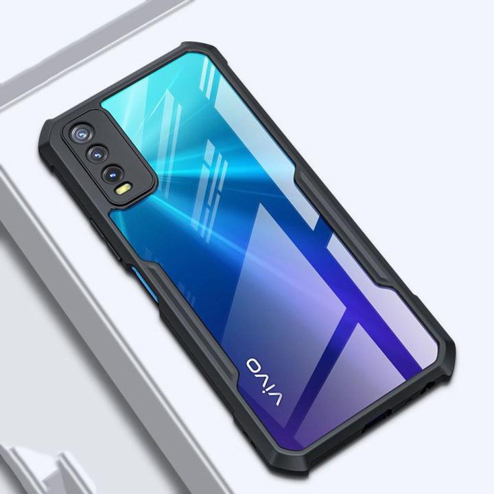 Vivo y20/vivo y12s/vivo y20i/vivo y20g এজ-রিইনফোর্সড শকপ্রুফ কুশন ব্যাক ...