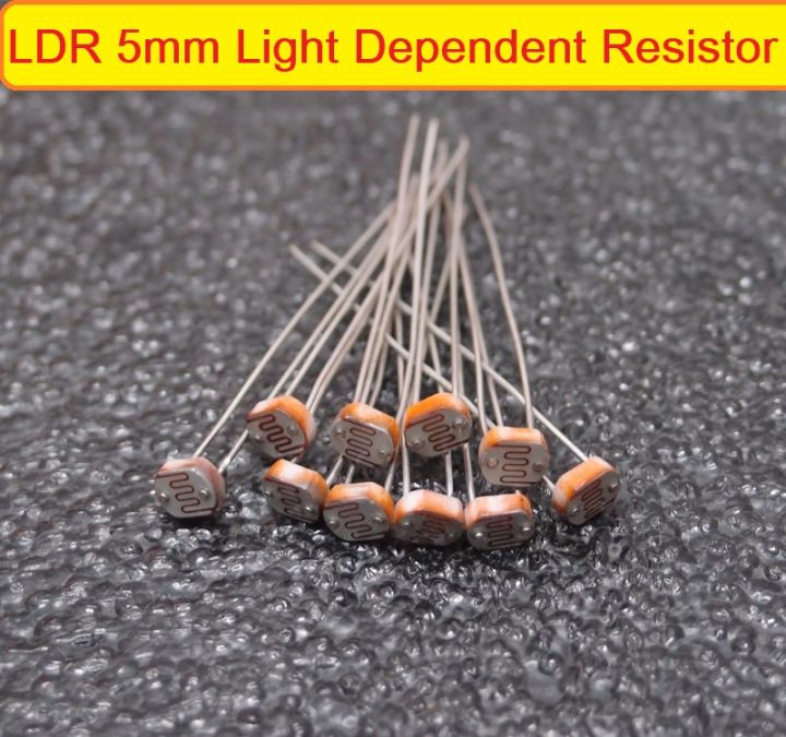 10Pcs- LDR 5mm Diameter Photoresistor Photo Cell Light Dependent ...