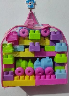 Educational Building Train Blocks For Kids -22 Pcs Plastic Building ...