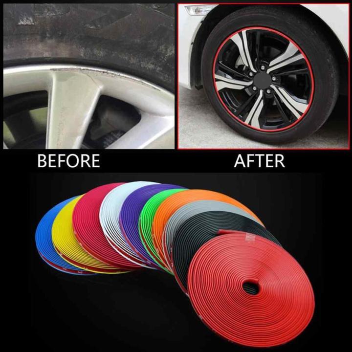 8M/ Roll Rimblades Car Vehicle Color Wheel Rims Protectors Decor Strip ...