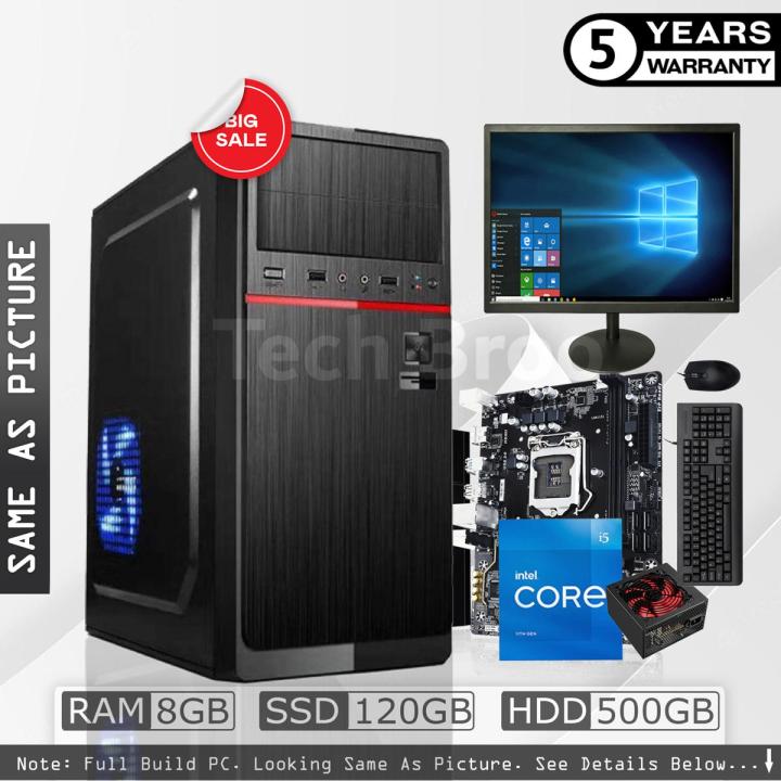 Intel Core i5 RAM 8GB SSD 120GB HDD 500GB & 17" Monitor Desktop Computer | Daraz.com.bd