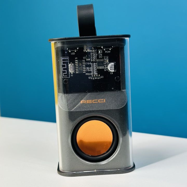 RECCI RSK-W30 Transparent Wireless Speaker with RGB Light | Daraz.com.bd