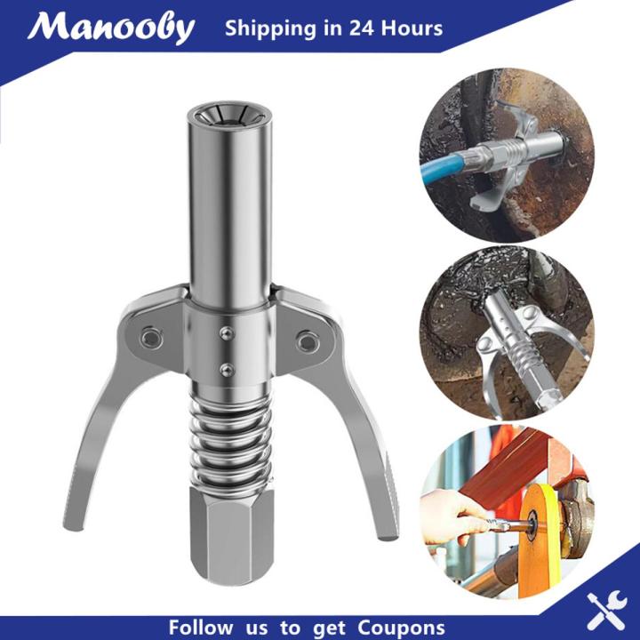 Manooby 10000 PSI Grease Tool Coupler Heavy-Duty Quick Lock and Release ...