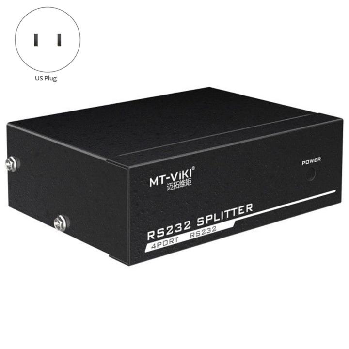 MT-RS104 Active Serial RS232 Splitter Bi-Direction Switcher -US Plug ...