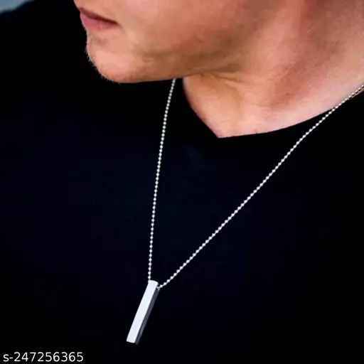 Black Metal Chain Locket for Men | Daraz.com.bd