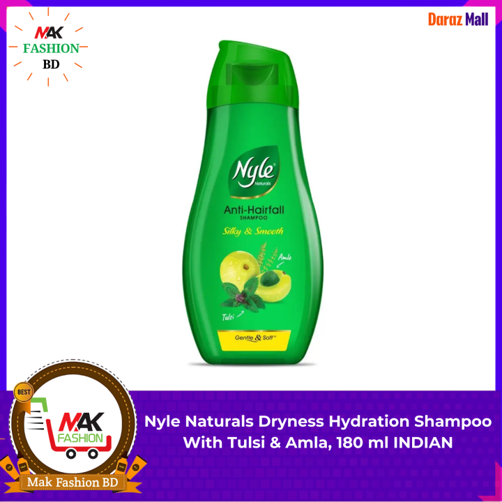 Nyle Naturals Dryness Hydration Shampoo With Tulsi & Amla 180ml INDIAN ...