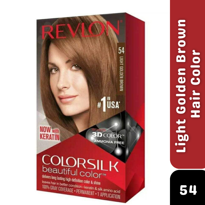 Revlon Color silk Beautiful Hair Color (Light Golden Brown 54) | Daraz ...