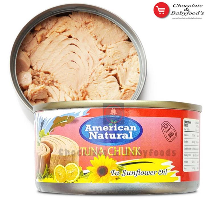 American Natural Tuna Chunk In Sunflower Oil 185G | Daraz.com.bd