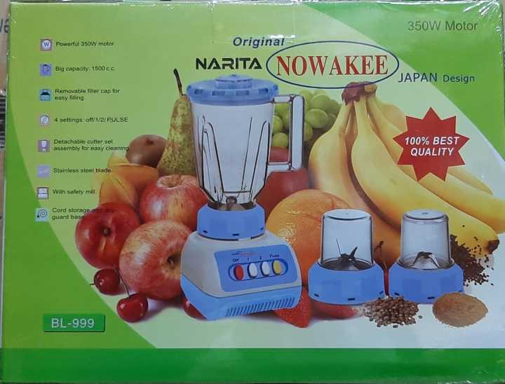 Nova 999/ Narita/ Noawake Blender plus mixer grinder 250/300/350 watt 3 ...