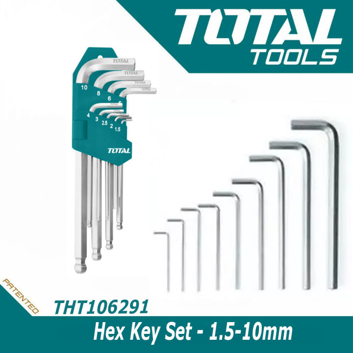 TOTAL Hex Key Set - 1.5-10mm | Daraz.com.bd
