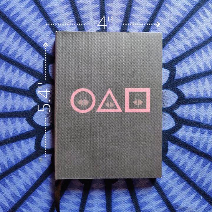 Squid Game Small Pocket Notebook(5.4"*4" ,A6 size)- Notebook/sketchbook ...