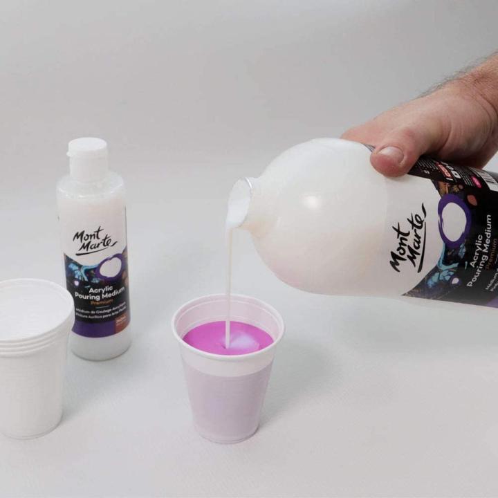 Mont Marte Premium Acrylic Pouring Medium 240ml/1liter | Daraz.com.bd
