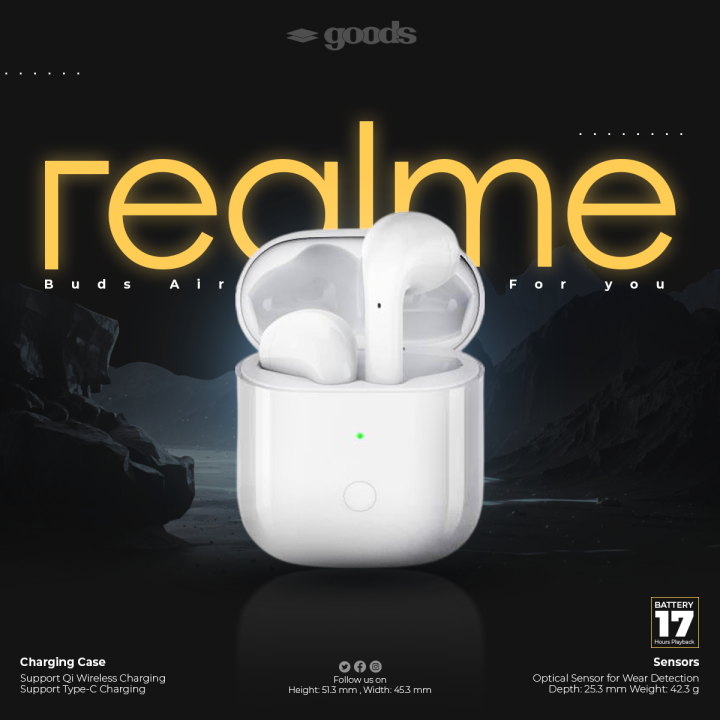 Realme Buds Air wireless Bluetooth Headsets in-Ear Headphones | Daraz ...