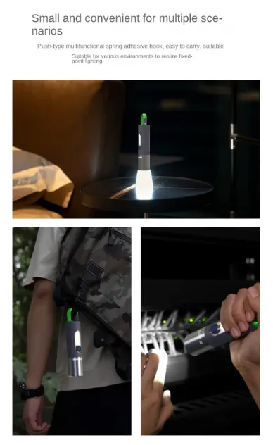 Lamp Bead Super Bright LED Flashlight Telescopic Zoom Waterproof Torch ...