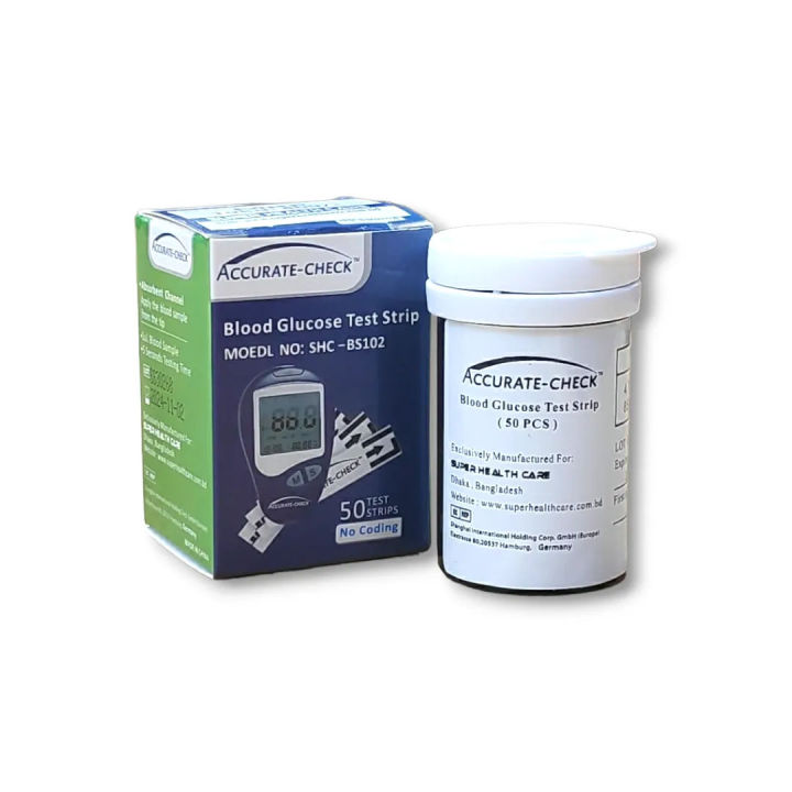 Accurate Check Test strips 50 pcs strip | Daraz.com.bd