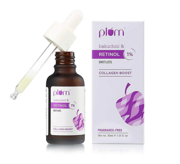 Plum 1% Retinol Anti-Aging Night Face Serum With Bakuchiol-20 ml ...