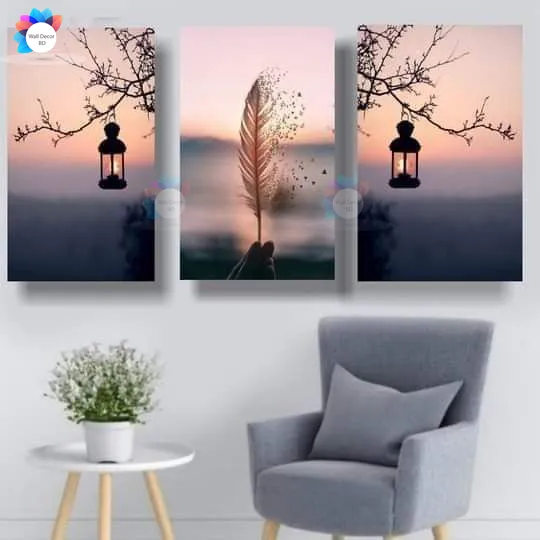 3 PCS PVC Wall Board Set - 6x8 Inch Waterproof Printed Wall Art with ...