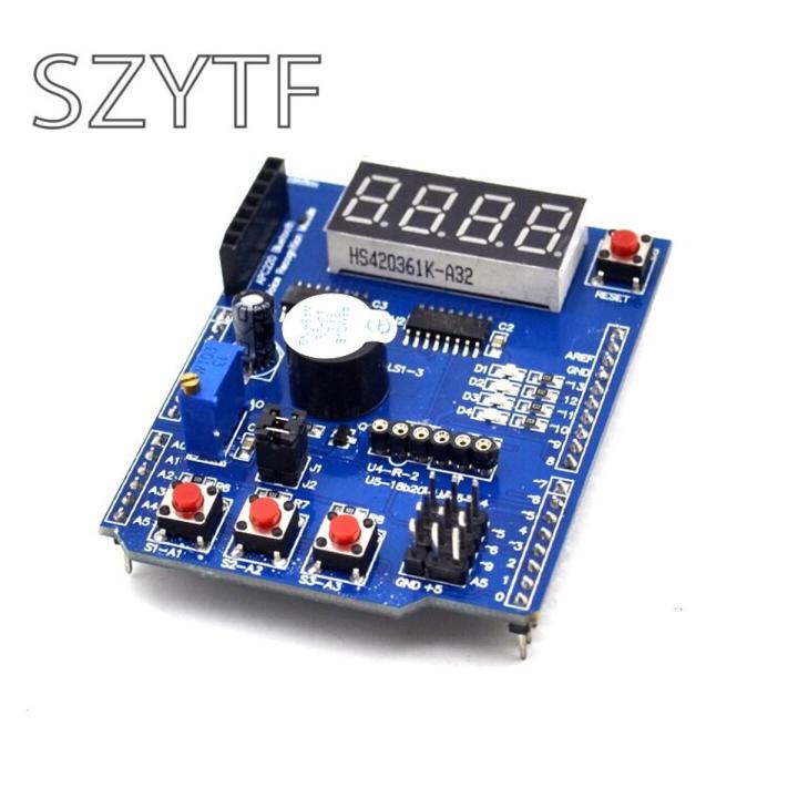 【happy one】Multi Shield with Buzzer LM35 4 Digital LED Expansion Module ...