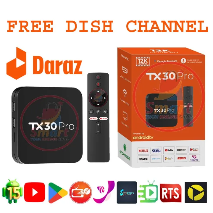 Android Smart TV Box "TX30 Pro 12K ULTRA HD" | Daraz.com.bd