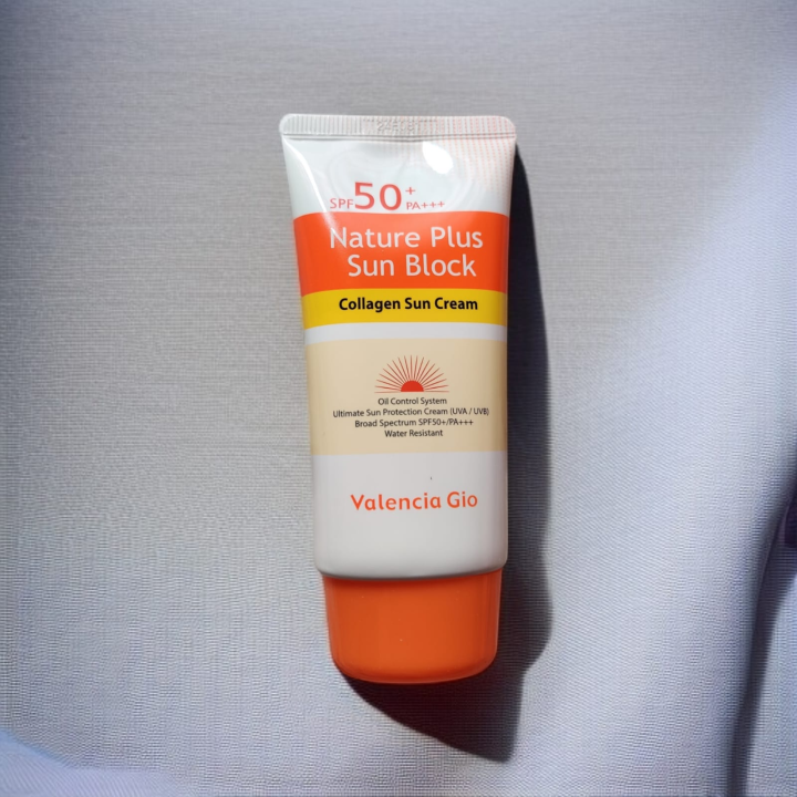 Valencia Gio Nature Plus Sun Block Collagen Sun Cream SPF50+ – 70ml ...