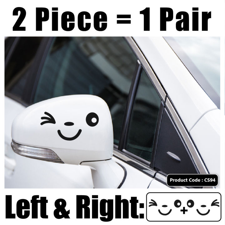 Blinking Eye 2ps - Black Car Vinyl Decals Sticker For Car - CS94 ...