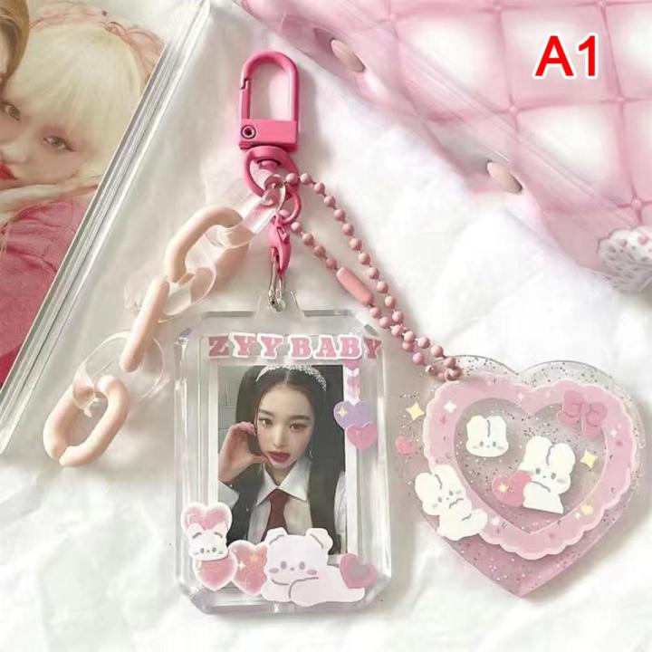 Love Heart Kawaii 1 inch Acrylic Photocard Holder Card Photo Holder ...