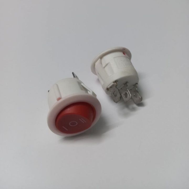 2Pcs - KCD1-5-103 Round Boat Rocker Switch 6A 250V AC 3 Pins 3 Position ...