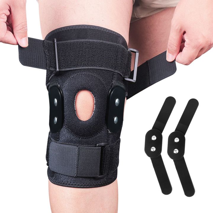 1PC Adjustable Hinged Knee Brace Knee Support Wrap for Meniscus Tear ...