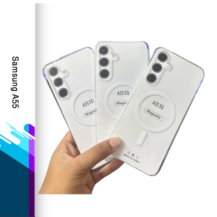 For Samsung Galaxy A55 - USG Anti Yellow Magsafe Clear Hard Transparent ...