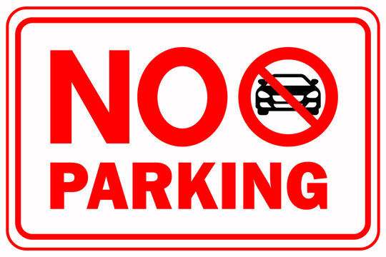 No Parking Sticker 12/8 Inch | Daraz.com.bd