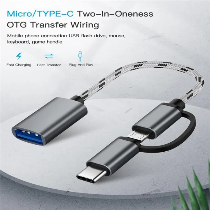Type-C & Micro USB To USB 3.0 OTG Cable | Daraz.com.bd