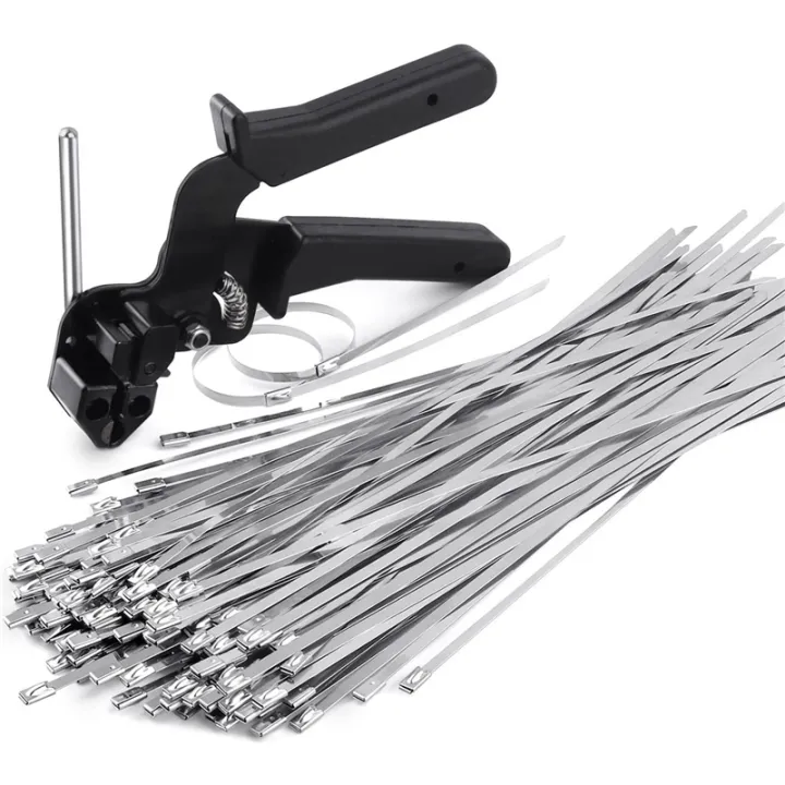 1Set Stainless Steel Cable Tie Plier Bundle Tool for Fastening and ...