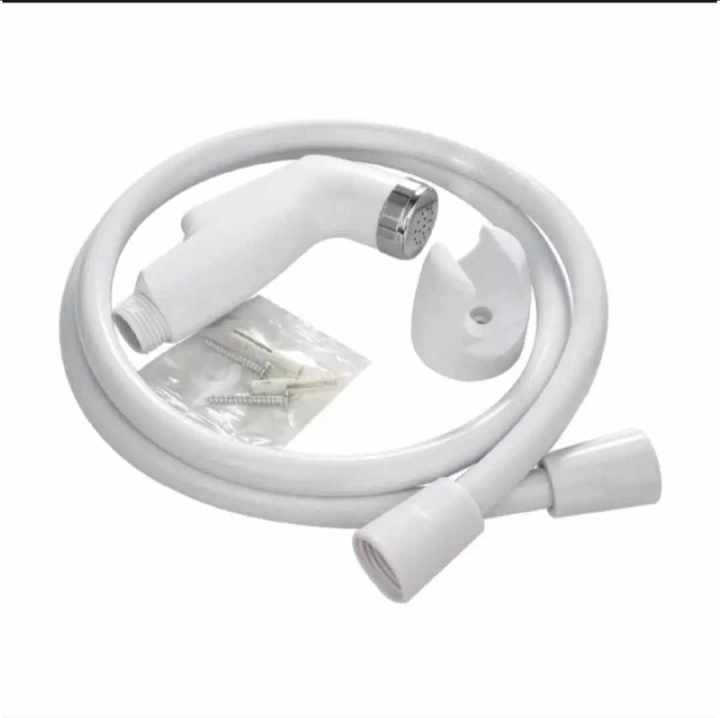 Push Shower Set - White ABS Plastic | Daraz.com.bd