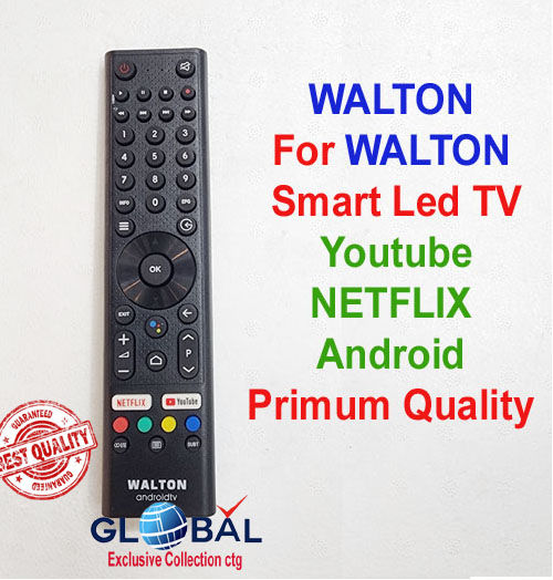Remote Control Walton Android Smart led remote with YouTube & Netflix ...