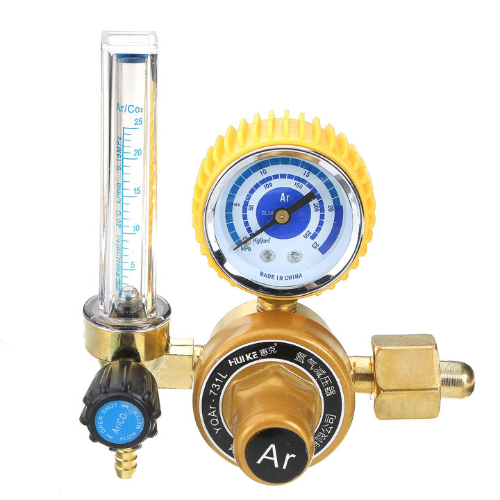 0-25 MPA Argon Meter Mig Flow Pressure Gauge Gas AR/CO2 Regulators ...