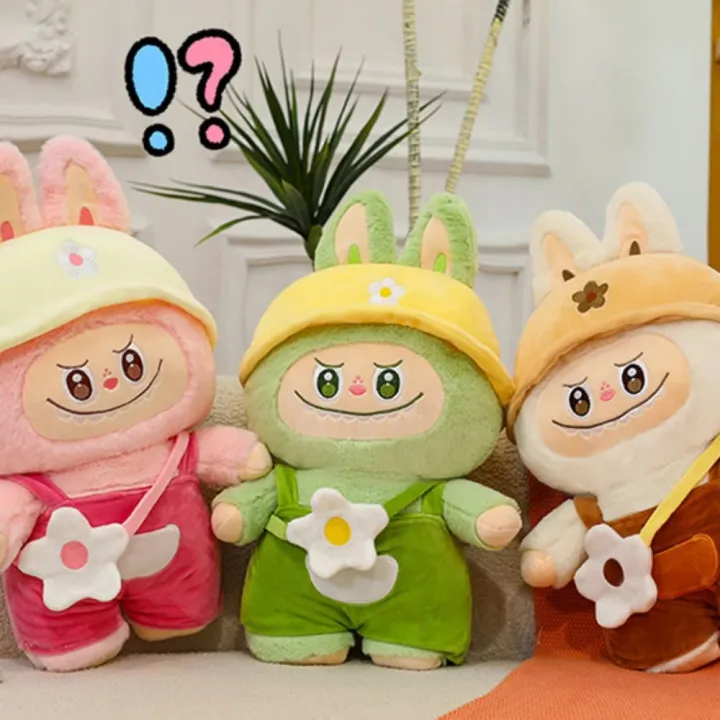Labubu Plush Doll Big Eye Labubu Plush Stuffed Doll Cartoon Backpack ...