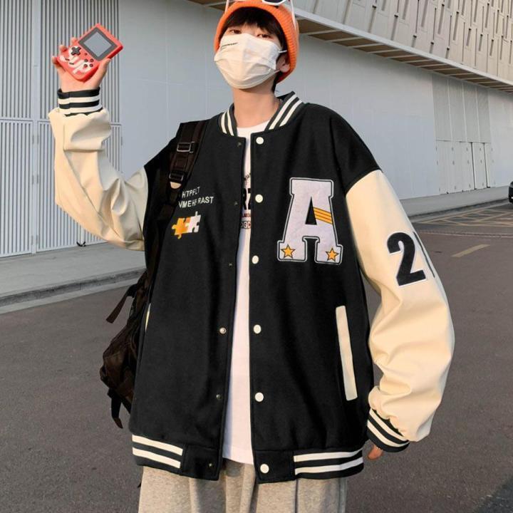 American Baseball Uniform Men's Spring and Autumn Fashion Retro ...