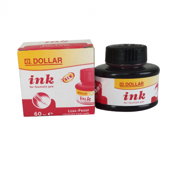 Dollar Fountain Pen Ink 60 ml Black,Red,Blue & Green | Daraz.com.bd