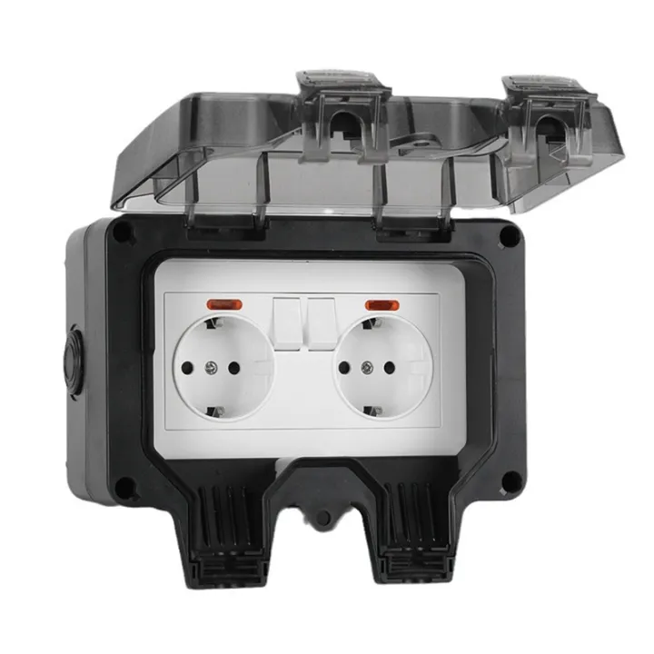 Waterproof Socket Outdoor Wall Power Socket IP66 Waterproof Weather ...