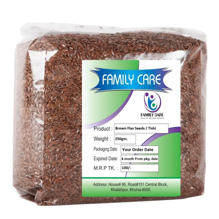 Brown Flax Seeds / Tishi-250gm. | Daraz.com.bd